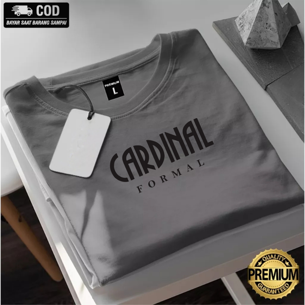 Jual GET 1 PCS ( PROMO COD ) Kaos Distro Cardinal Formal Black Motif ...