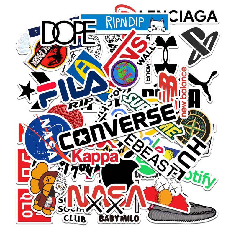Jual 60 PCS Stiker Hypebeast Logo Branded Swag Tumblr Sticker ...