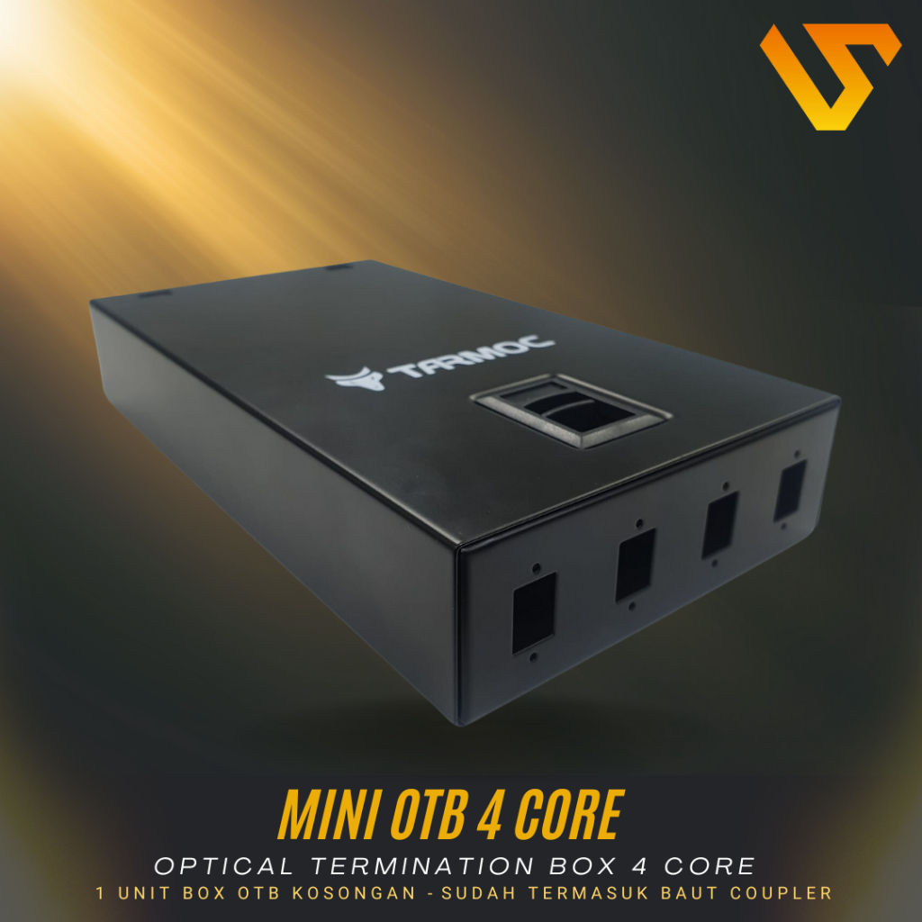 Jual Tarmoc Fiber Optic mini OTB 4 Core SC | Roset FO Besi 4C Kosongan ...
