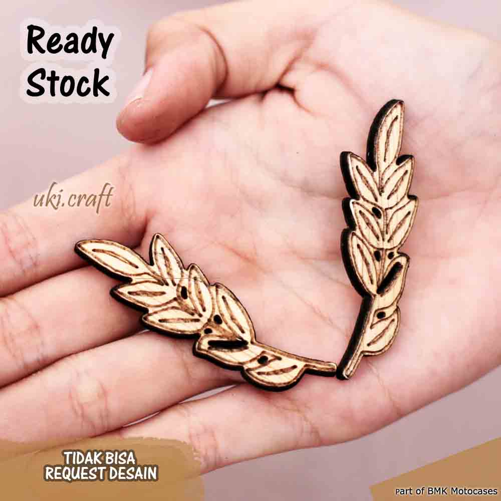 Jual Mdf Chipboard Daun Kayu Rustic Hiasan Mahar Dan Scrabbook Ukiran ...