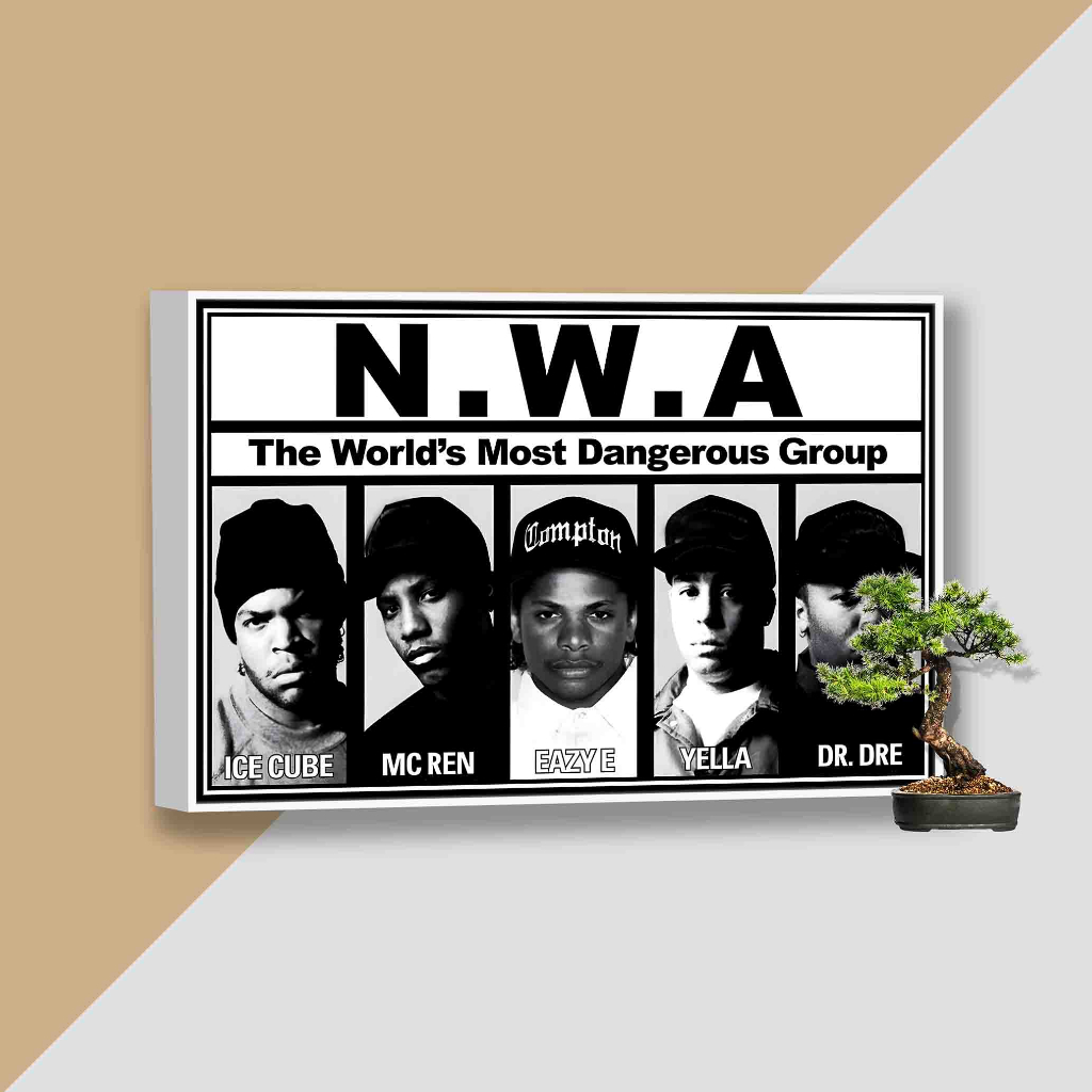 Jual Poster Hip Hop Rapper NWA - Worlds Most Dangerous Hiasan Dinding ...
