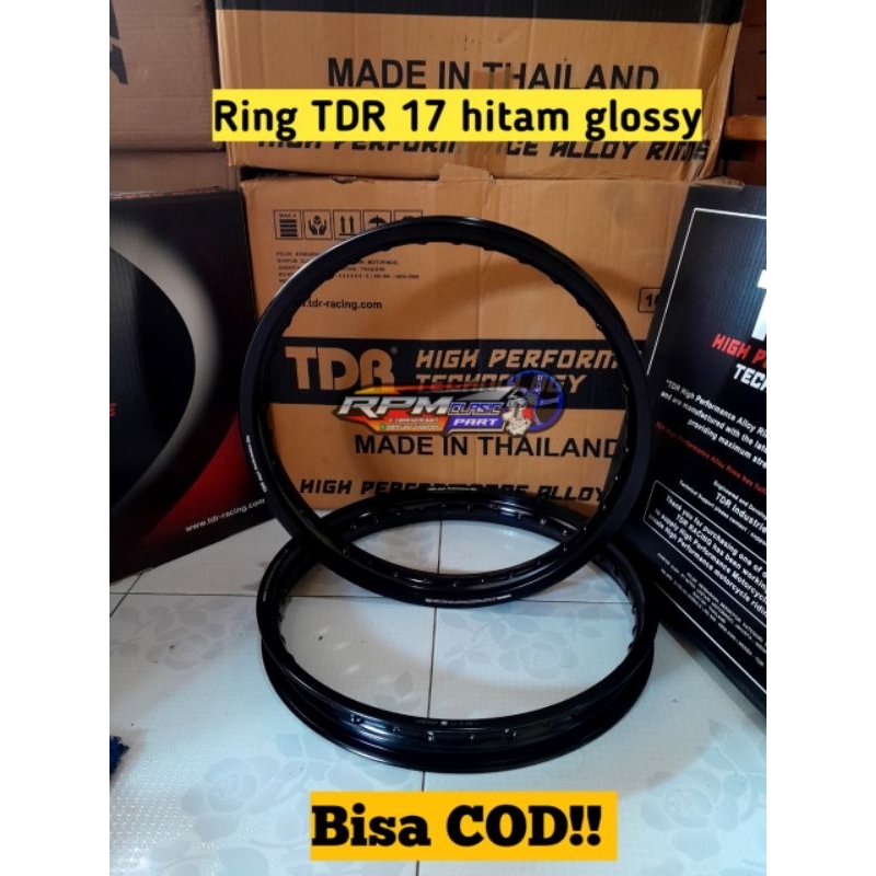 Jual Velg TDR Racing original hitam glossy size 140 160 185 ring 17 ...