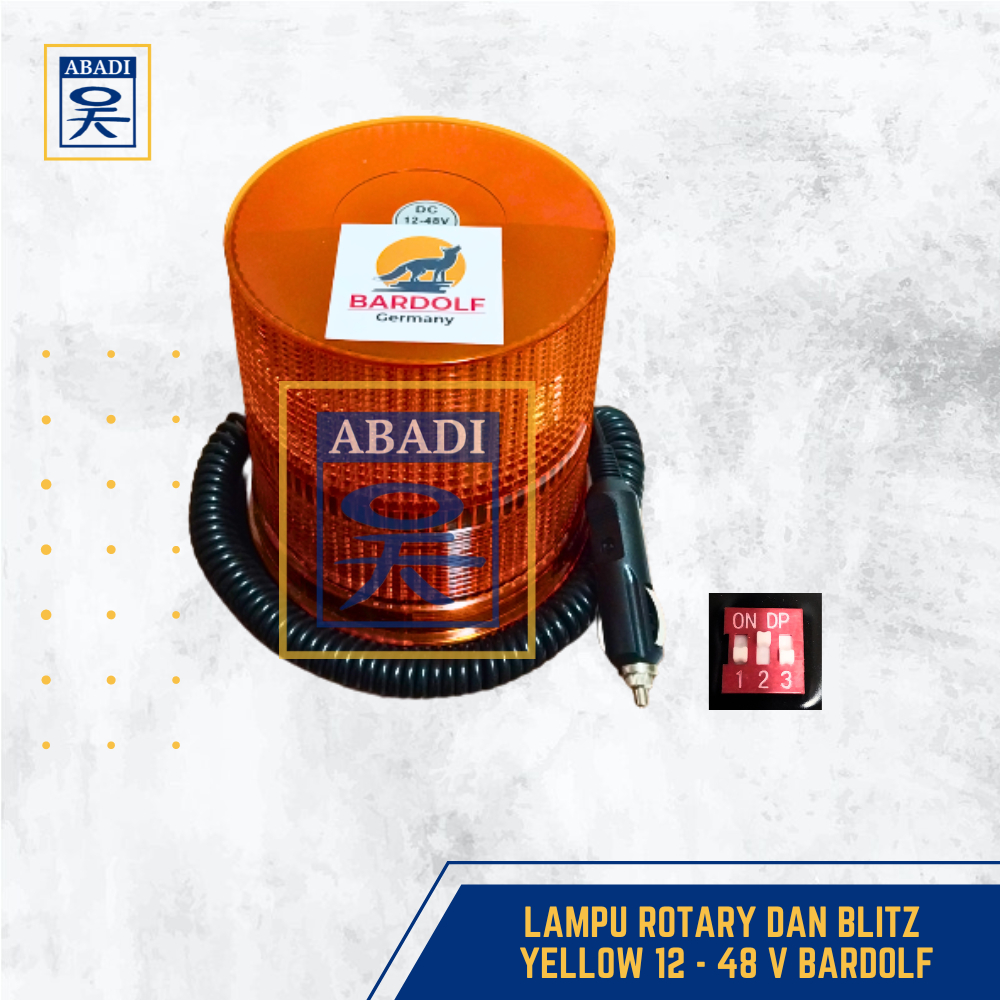 Jual LAMPU ROTARY DAN BLITZ YELLOW 12 - 48 V BARDOLF | Shopee Indonesia