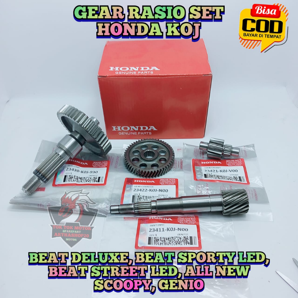 Jual GEAR RASIO SET Koj ASLI ORIGINAL HONDA BEAT DELUXE , BEAT STREET ...
