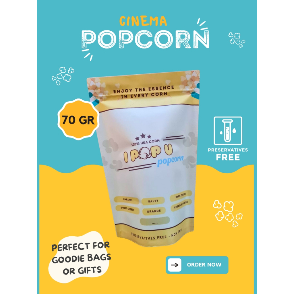 Jual Popcorn Bioskop 70gr Popcorn Cinema Popcorn CGV - I POP U POPCORN ...