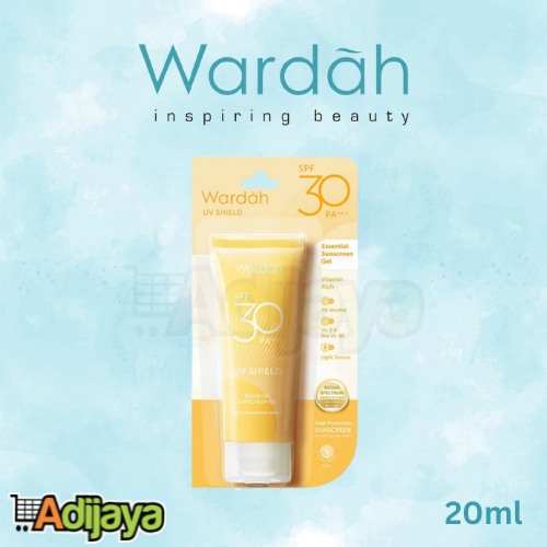 Jual Wardah UV Shield Essential Sunscreen Gel SPF 30 PA +++ 40 ml | Protection Sun Serum ...