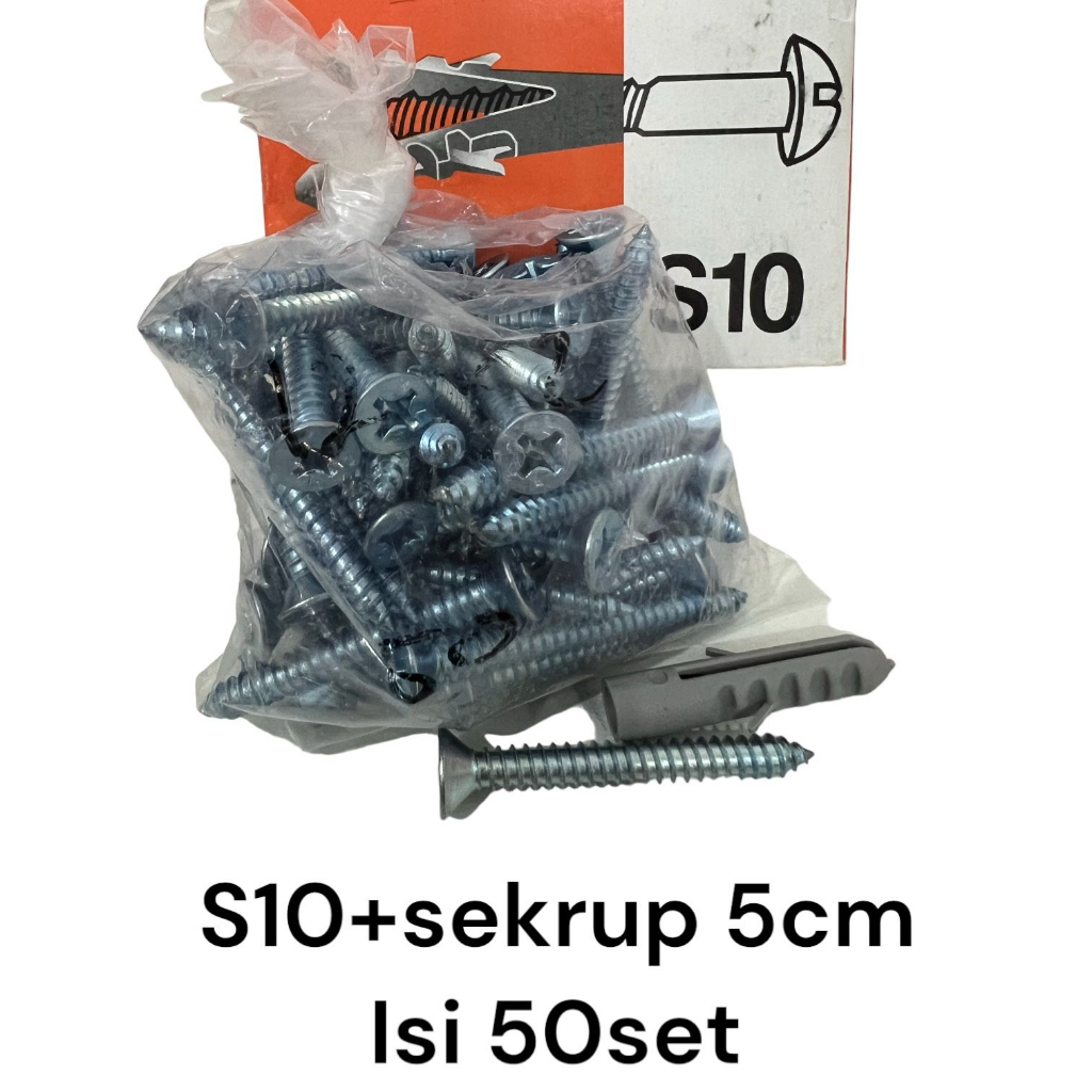 Jual S10 + SEKRUP / SEKRUP AMBALAN / SEKRUP TEMBOK 5cm 6cm 7cm 10cm | Shopee Indonesia