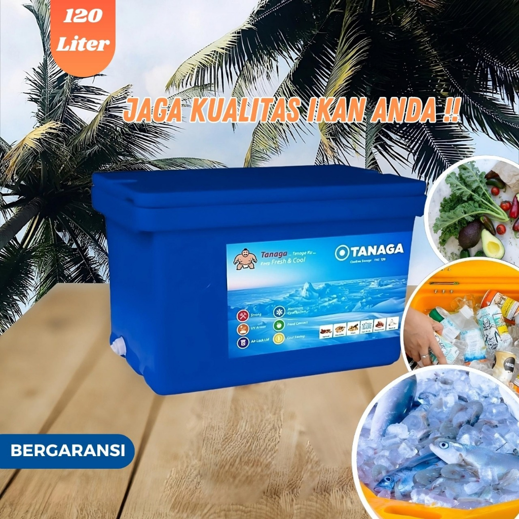 Jual Cooler Box Tanaga 120 Liter Termos Es Kotak Tempat Es Batu Daging ...
