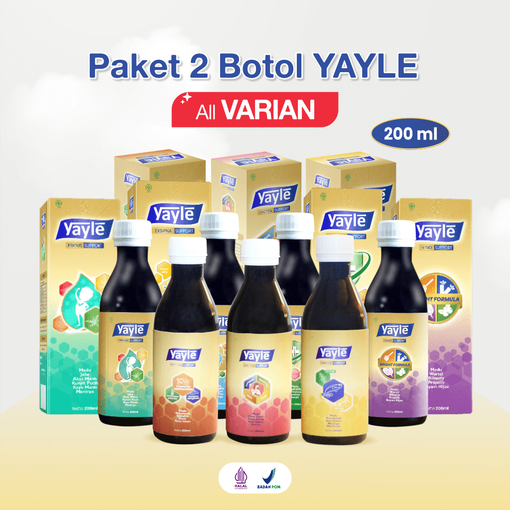 Jual PAKET 2 BOTOL YAYLE ABBOTE + ETREXA MADU PENAMBAH NAFSU MAKAN DAN ...