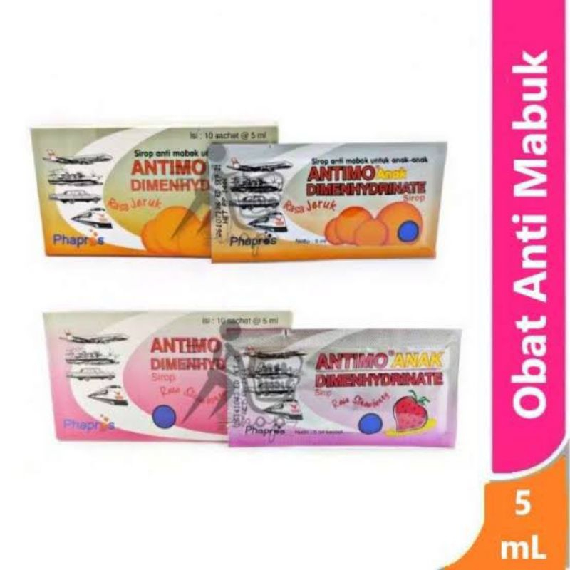 Jual Antimo Anak Jeruk & Strawberry 5ml/ Mabuk, muntah dalam perjalanan ...