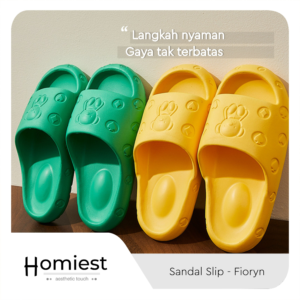 Jual Homiest - Fioryn / Sendal Warna-Warni / Sendal Karet / Sendal Lucu ...