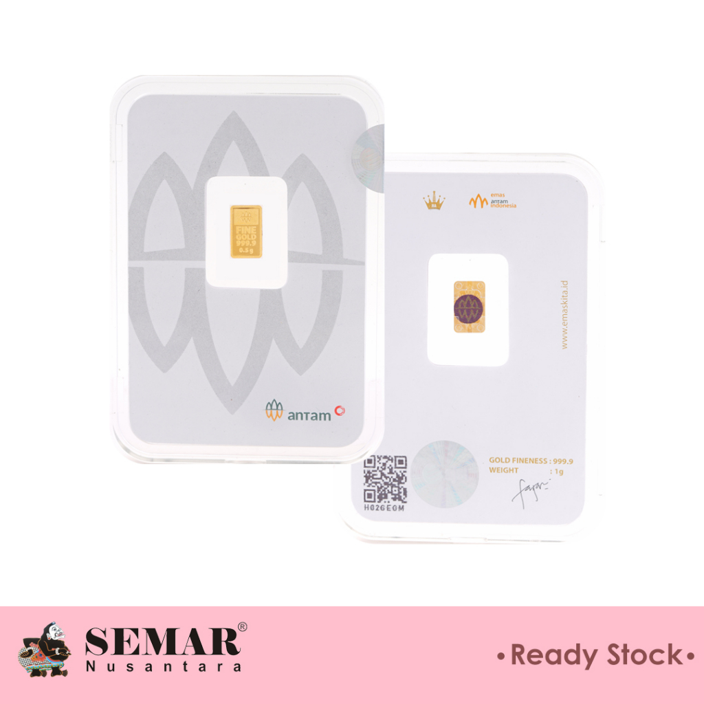 Jual Logam Mulia Antam Press Emas Kita 0.5gram Emas Batangan Semar ...
