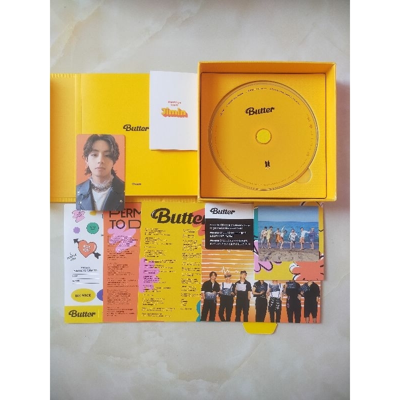 Jual [READY STOCK] Official Album BTS Butter Cream Fullset + PC ...
