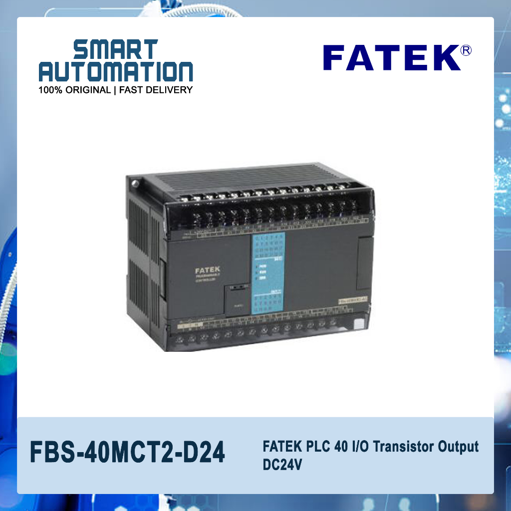 Jual PLC 40 I/O 24VDC Fatek FBS-40MCT2-DC Transistor Output | Shopee Indonesia