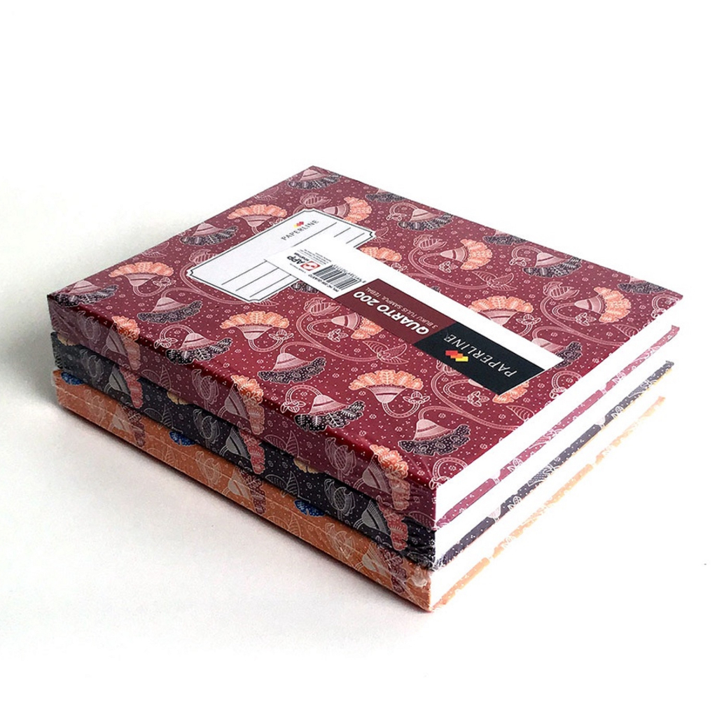 Jual Buku Tulis Hardcover Paperline QUARTO / KUARTO / KWARTO 100 LEMBAR ...
