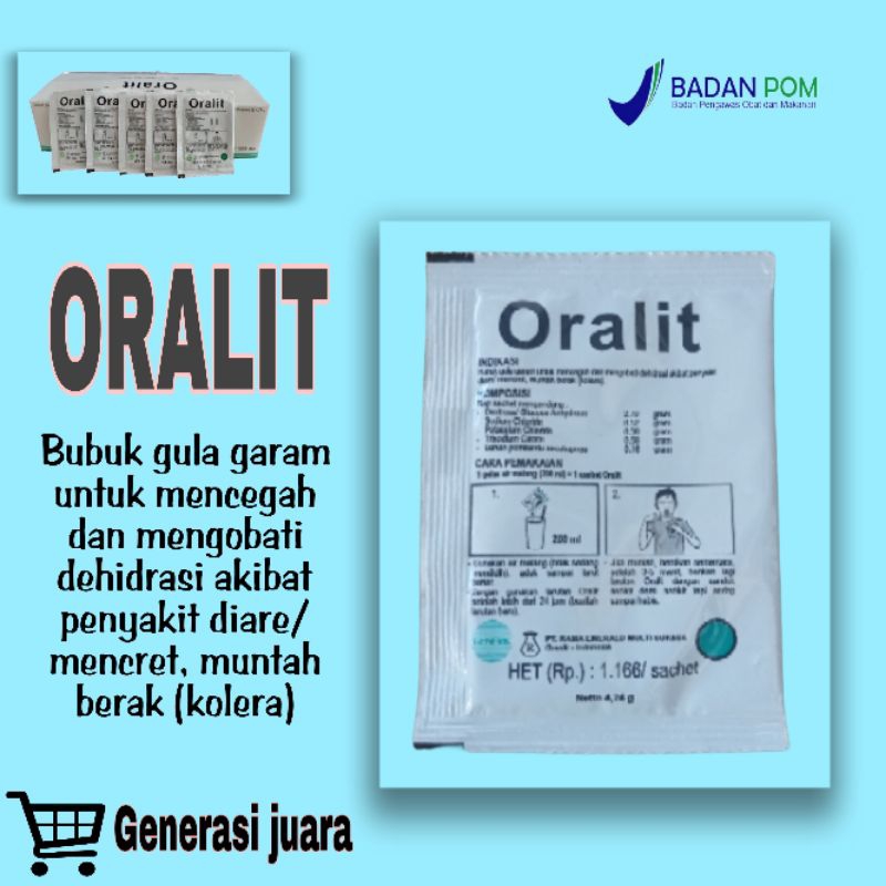 Jual ORALIT Pengganti Cairan Tubuh/Pencegah Dehidrasi Sachet | Shopee ...