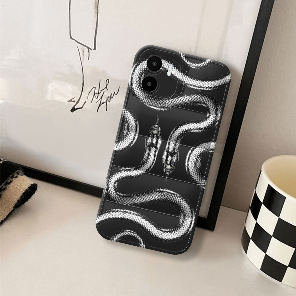 Jual [UV21] Puffy Case bantal Snake For Oppo / Vivo / iPhone / Realme ...