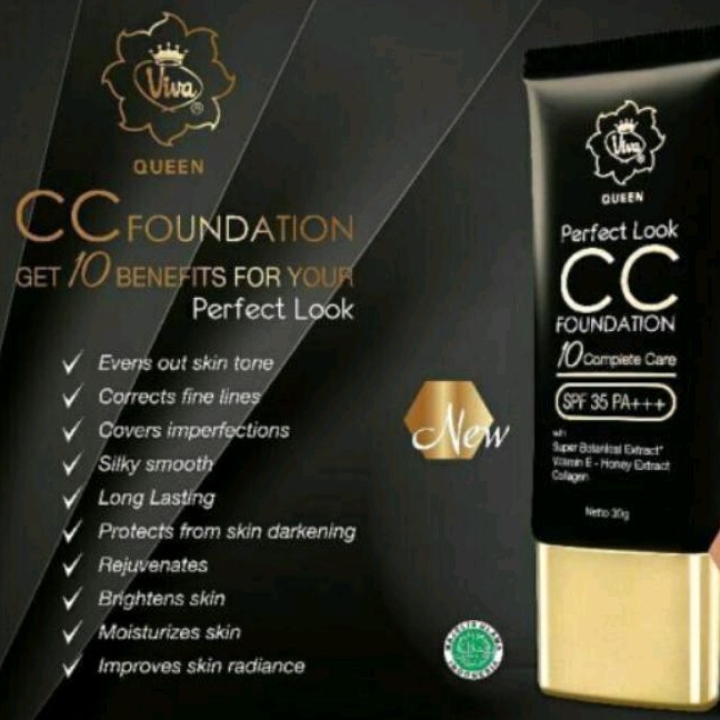 Jual Viva Queen Perfect Look CC Foundation SPF 35++ | Shopee Indonesia