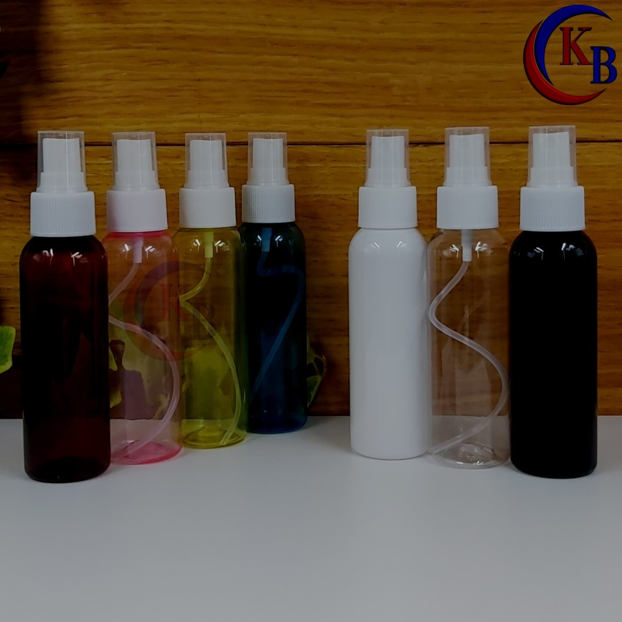 Jual BOTOL SPRAY 100 ML PUTIH NECK 24 / BOTOL PLASTIK PET BR 100ML ...