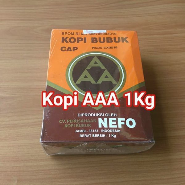 Jual KOPI AAA BOX 1000gr Kopi AAA Nefo Oleh-Oleh Buah Tangan Khas Jambi ...