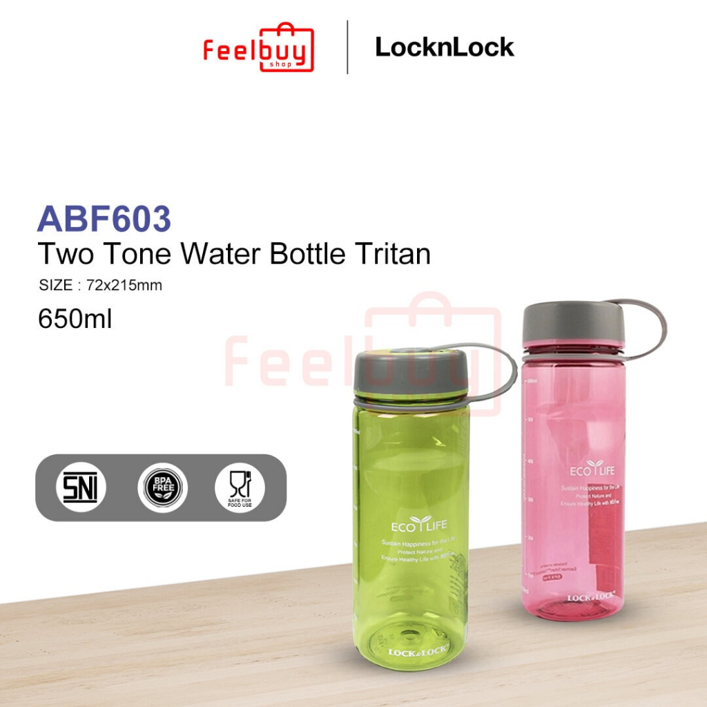 Jual Lock&Lock Botol Air Minum Tritan Model Two Tone 650mL | Shopee Indonesia