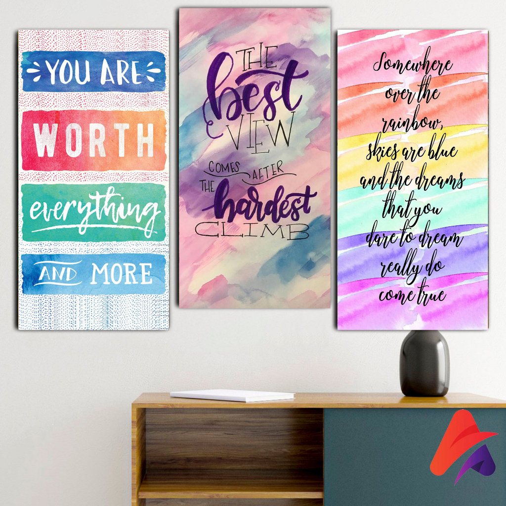 Jual HIASAN DINDING QUOTE MOTIVASI PAJANGAN APOLITO (15X30 CM) WALL ...