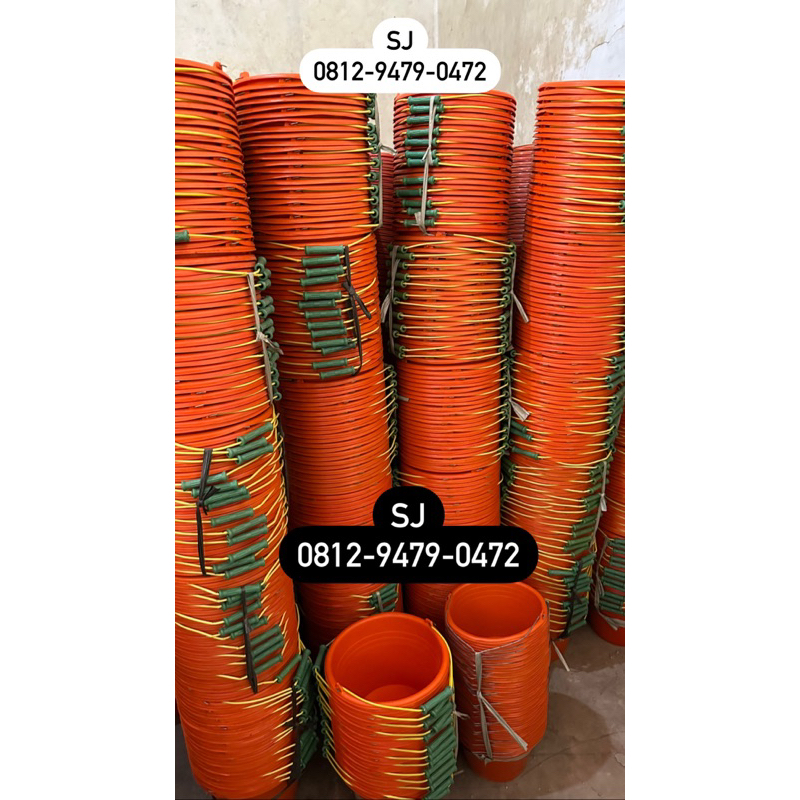Jual Ember Cor Jumbo Orange - Ember Anti Pecah Orange - Ember Plastik ...