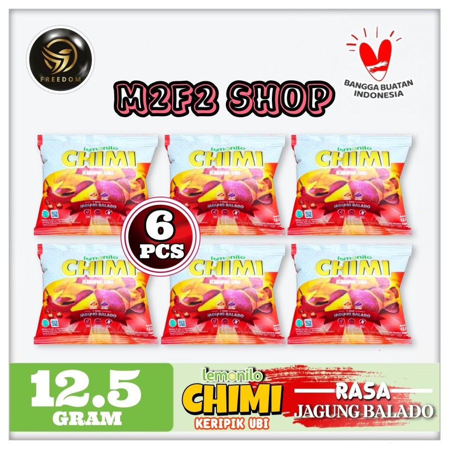 Jual Lemonilo Chimi Kripik Ubi Rasa Jagung Balado Sachet - 10 gr (Kemasan 6 Pcs) | Shopee Indonesia