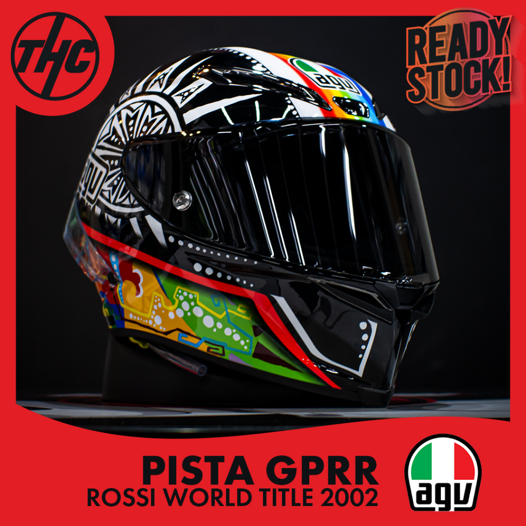 Jual AGV PISTA GPRR ROSSI WORLD TITLE 2002 LIMITED EDITION GP-RR FULL ...