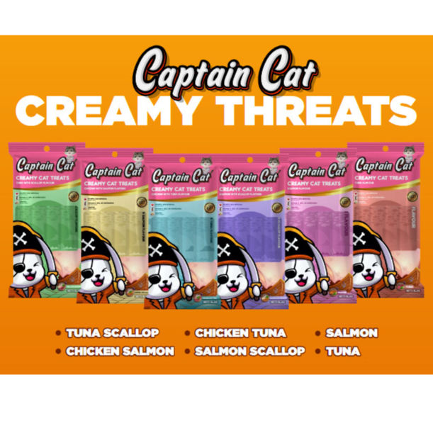 Jual CAPTAIN CREAMY TREATS || SNACK KUCING | Shopee Indonesia