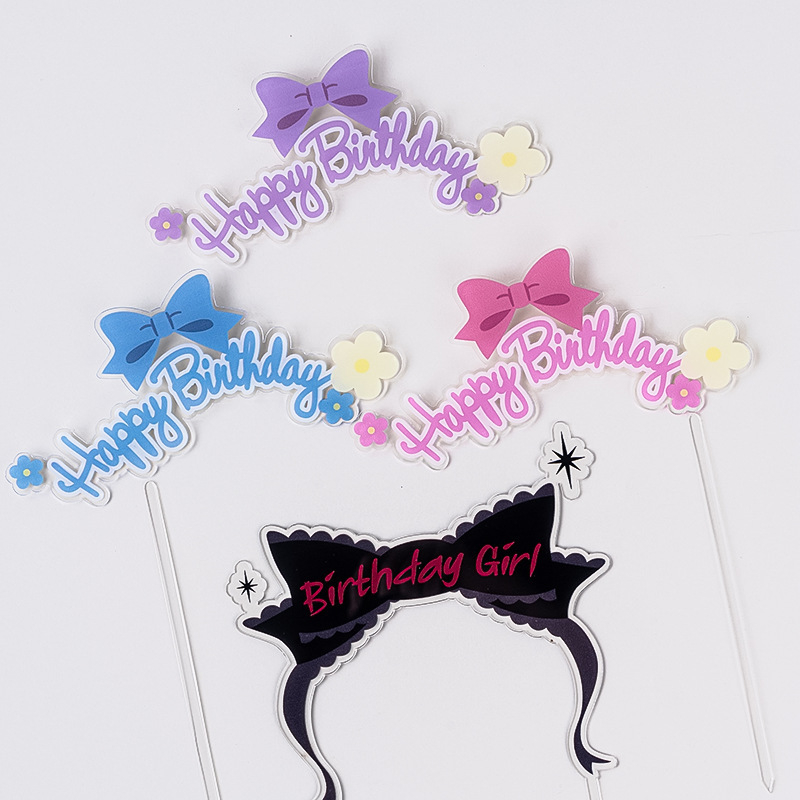 Jual Cake Topper Gerbang Melengkung Akrilik Desain Pita/cocok Dekorasi ...