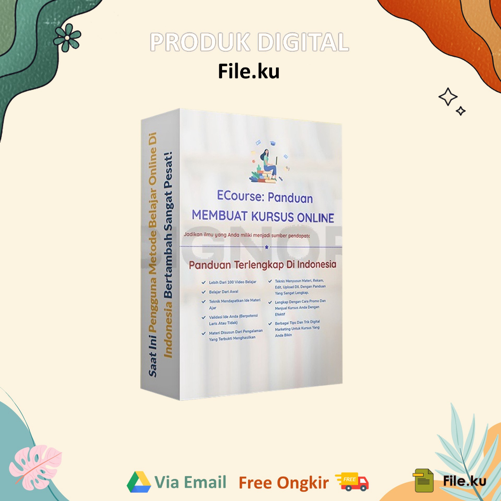 Jual BELAJAR CARA BUAT ONLINE COURSE - Lengkap Panduan Membuat ECourse ... Jual BELAJAR CARA BUAT ONLINE COURSE - Lengkap Panduan Membuat ECourse ...