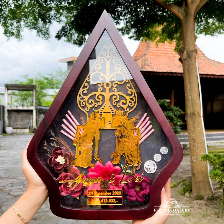 Jual Mahar Pernikahan Wayang Gunungan/Mahar Pernikahan Bingkai Mahar Wayang Seserahan Gunungan ...