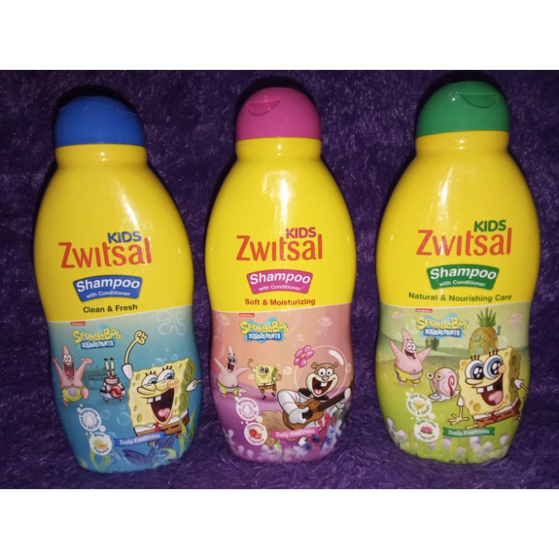 Jual Zwitsal Kids Shampoo With Conditioner seri Spongebob 180ml ...