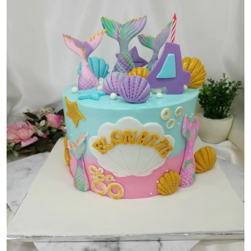 Jual kue ulang tahun mermaid | Shopee Indonesia