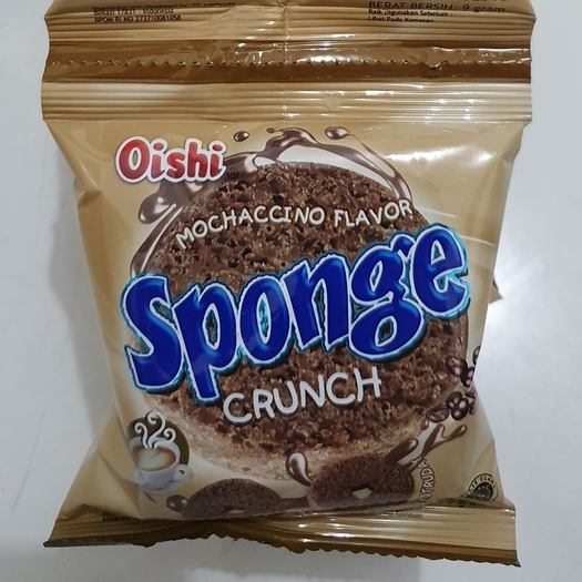 Jual Oishi Sponge Crunch 9g Renceng Renteng isi 10, eceran 1000an ...