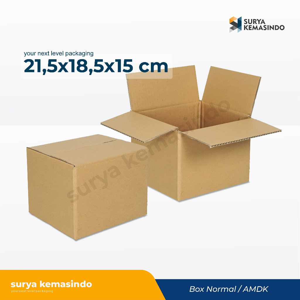 Jual Box 22X19X15 cm (AGS) Box/Kardus/Karton/Polos/hampers/box normal ...