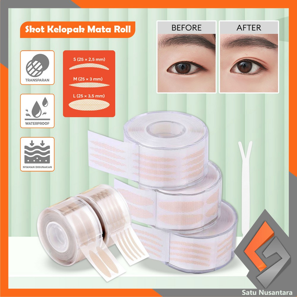 Jual SN-K147 Skot Mata Eyelid Tape Roll ISI 300 PASANG Scot Mata Jaring ...