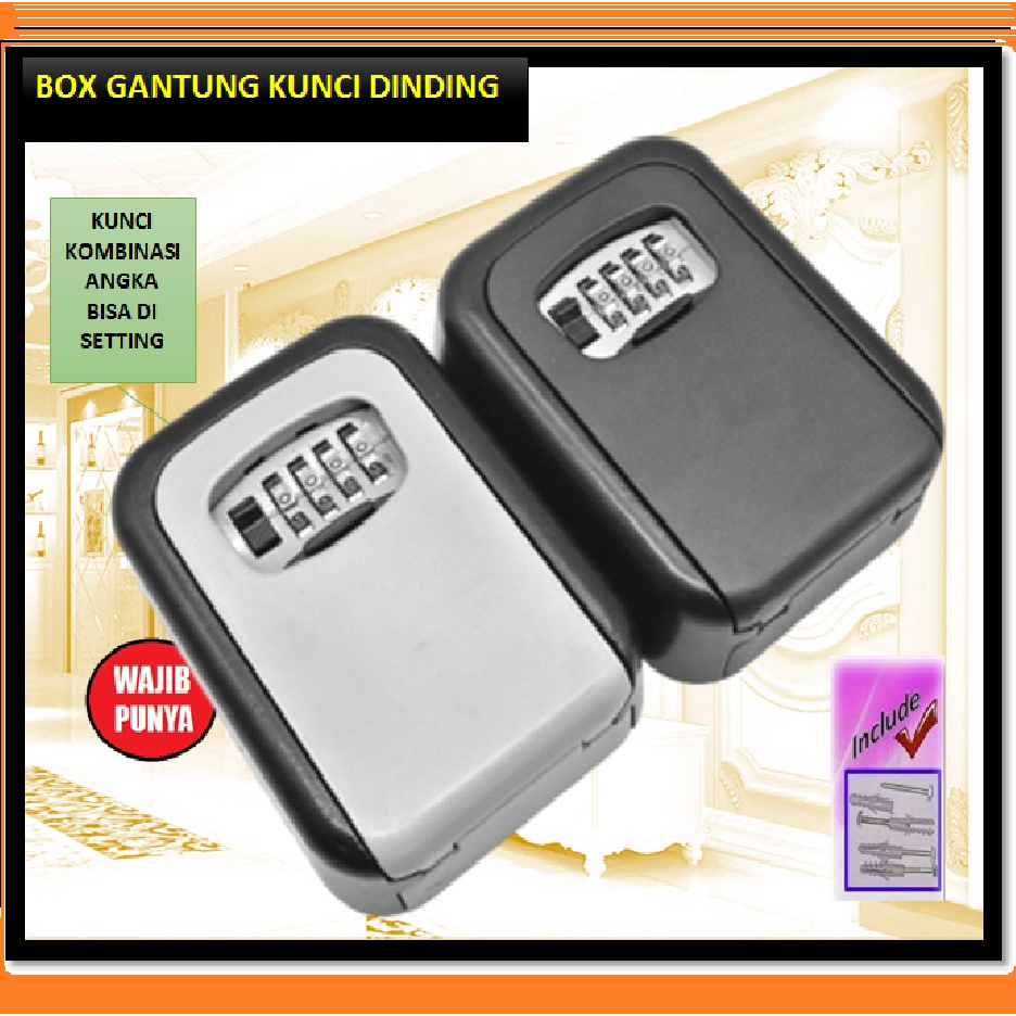Jual KEY STORAGE PENYIMPANAN KUNCI YANG AMAN TAG KEY BOX GANTUNGAN ...