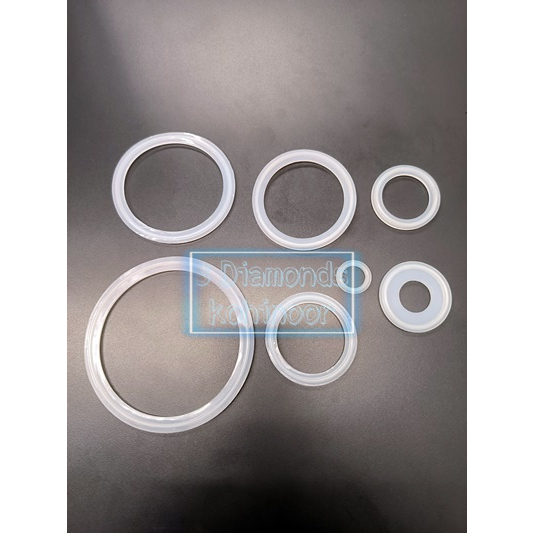 Jual SEAL / GASKET SILICONE FERRULE SANITARY DIN DN10 9MM X 34MM ...