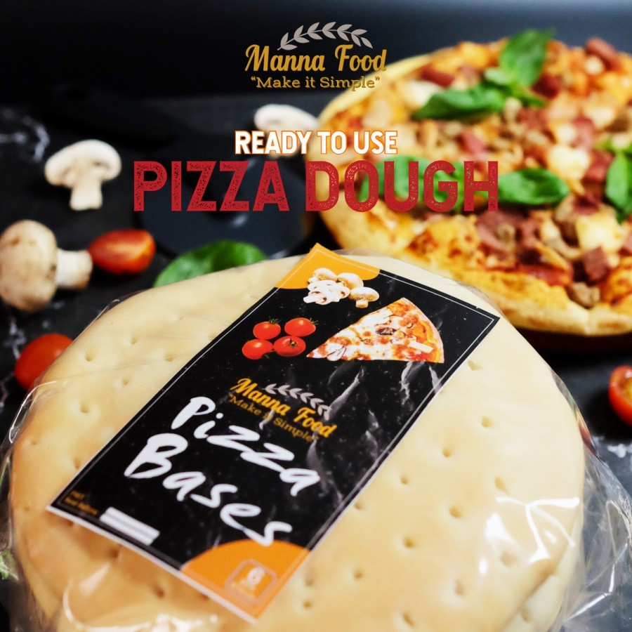 Jual Manna Food Pizza Dough Custom 17 cm - Pizza Base - Adonan Pizza ...