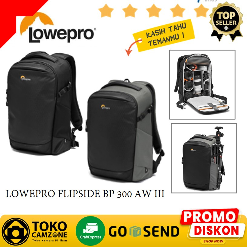 Jual Lowepro Flipside 300 AW III Camera Backpack Flip Side 300AW III ...
