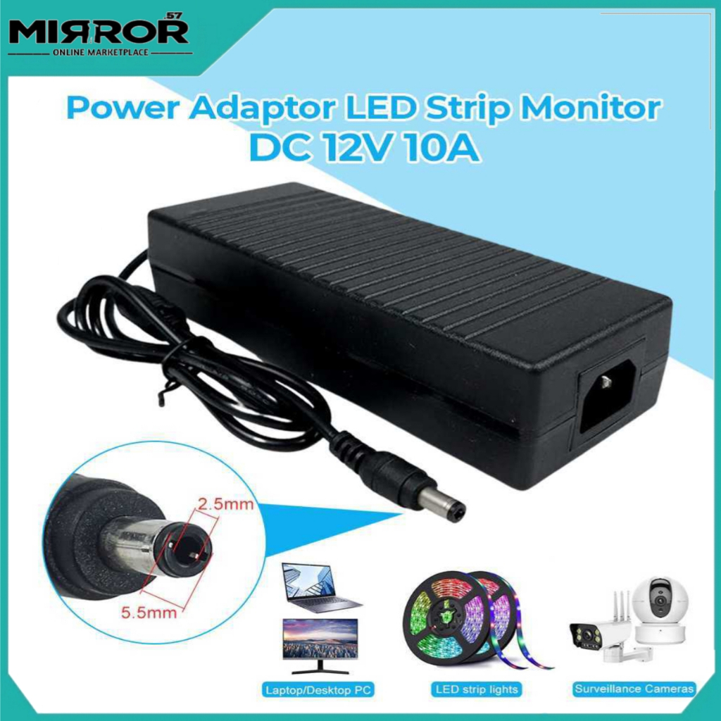 Jual Adaptor Power Supply DC 12V 10A Untuk Modem Orbit, Router, CCTV ...