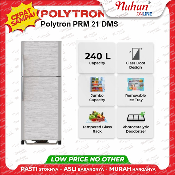 Jual KULKAS POLYTRON PRM 21 DMS | Shopee Indonesia