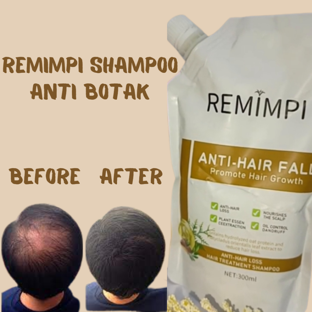 Jual REMIMPI Anti Hair Fall Hair Shampoo Anti Rambut Rontok Melebatkan ...