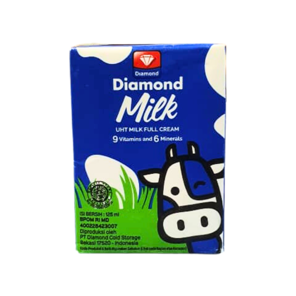Jual SUSU UHT DIAMOND 125 ML FULL CREAM SUSU DIAMOND | Shopee Indonesia
