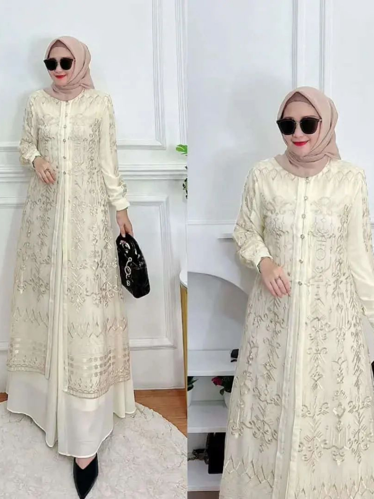 Jual Sabrina Dress / New Brukat / Gamis Muslim / DRESS BRUKAT SABRINA ...