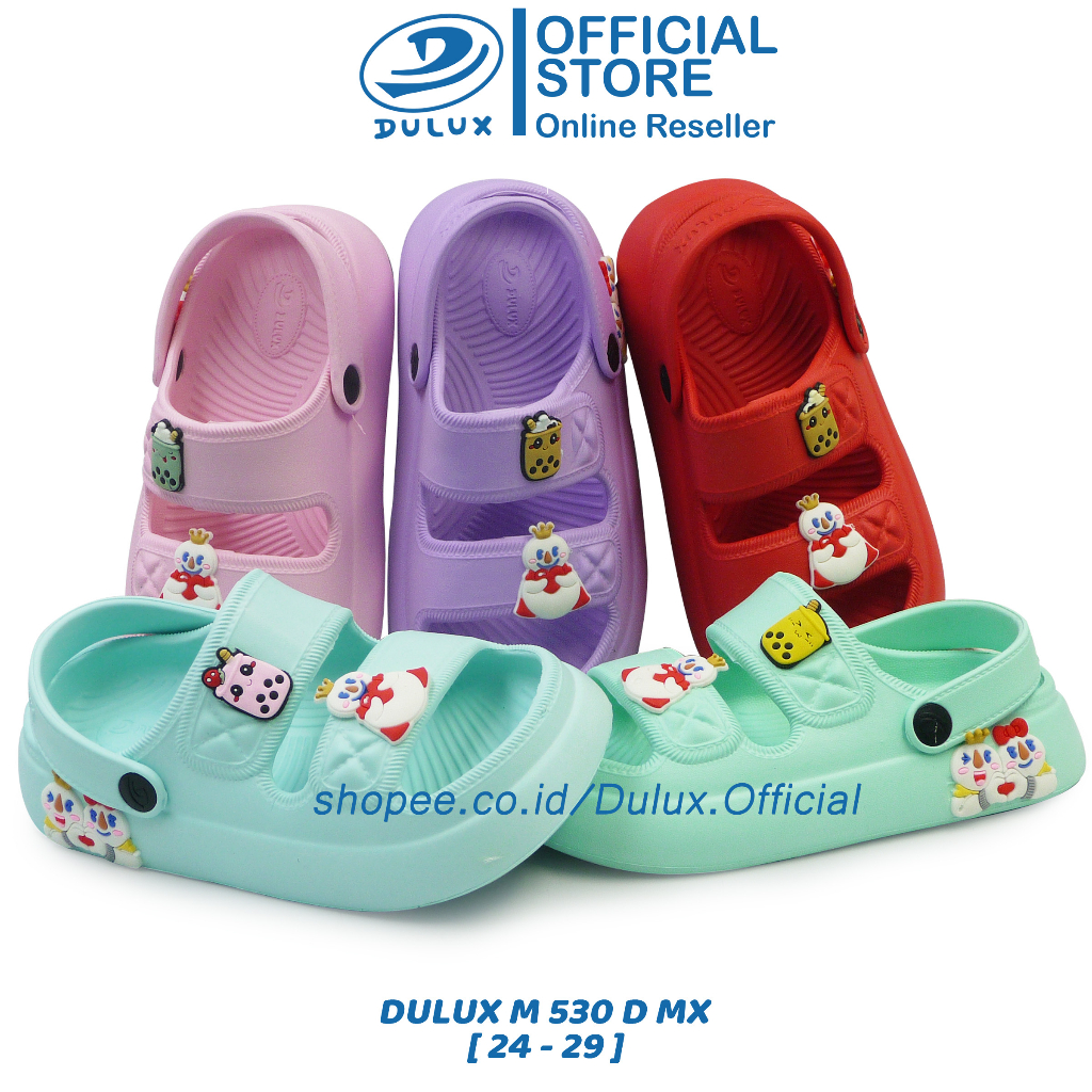 Jual DULUX OFFICIAL - SANDAL SLOP VIRAL MIXUE LUCU 530D-MX UKURAN 24 ...