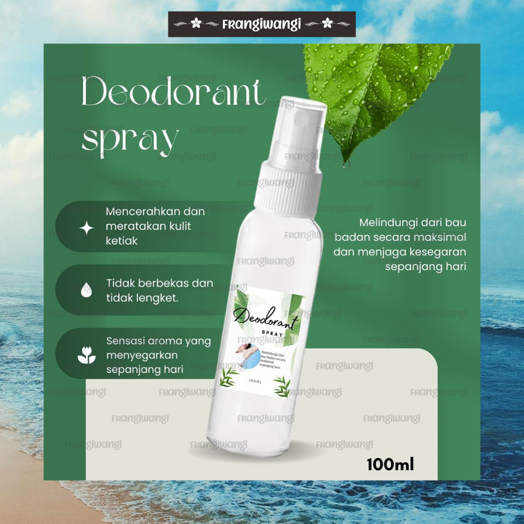 Jual Deodorant spray tawas natural organic 100ml | Shopee Indonesia