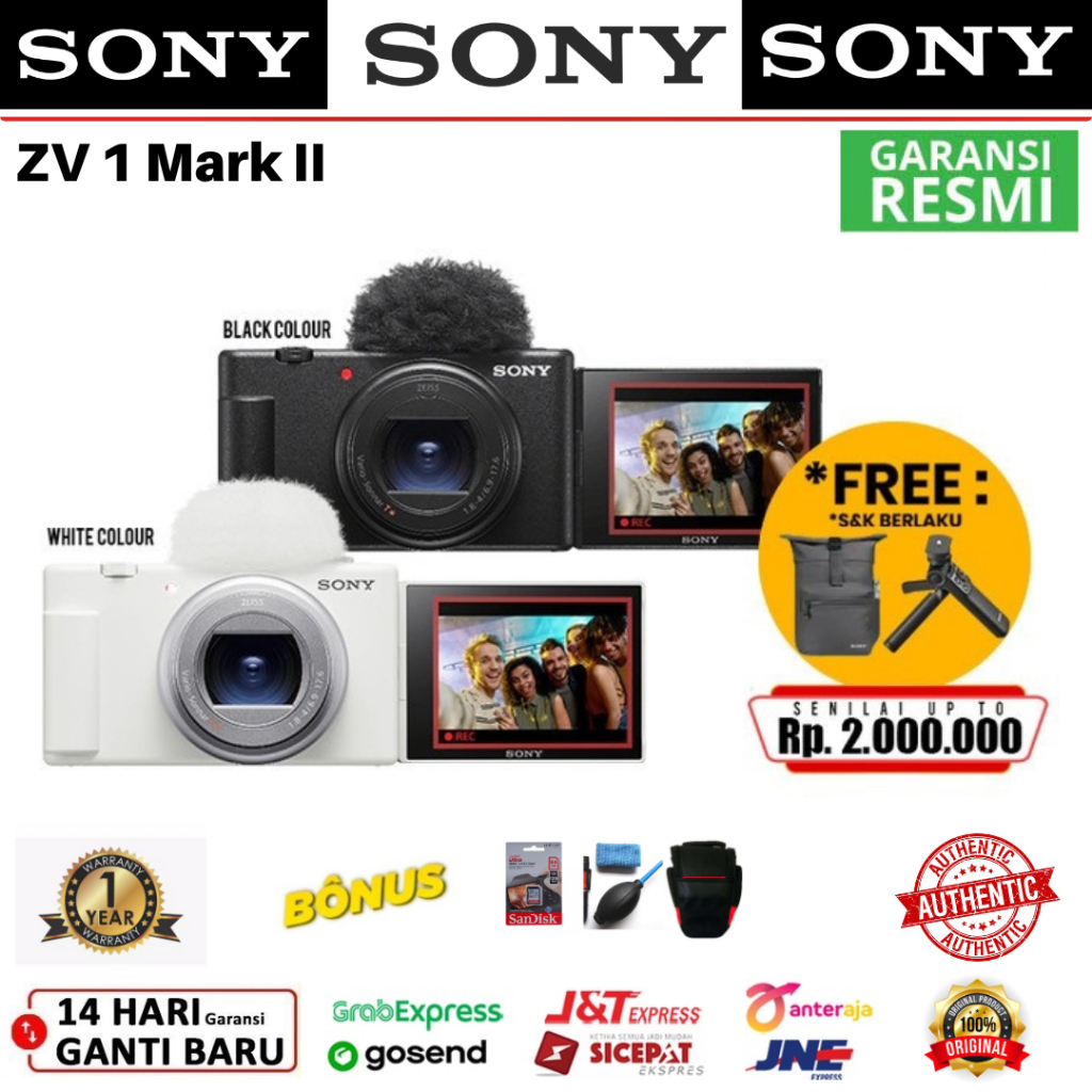 Jual Sony ZV1 II Vlogging Camera - Sony ZV-1 Mark II | Shopee Indonesia